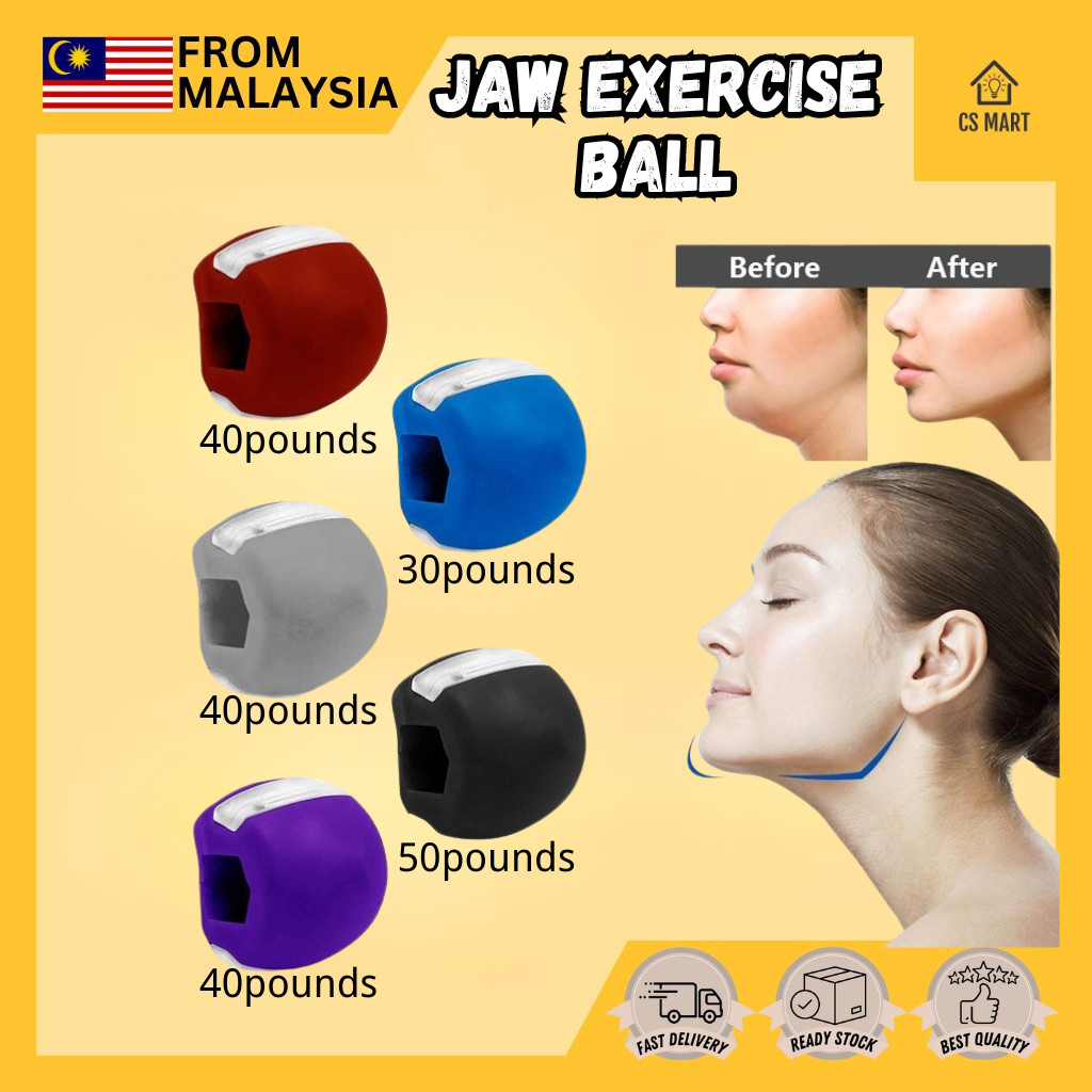 Jaw Exercise Ball Food-grade Silica Gel Neck Face Toning Muscle ...