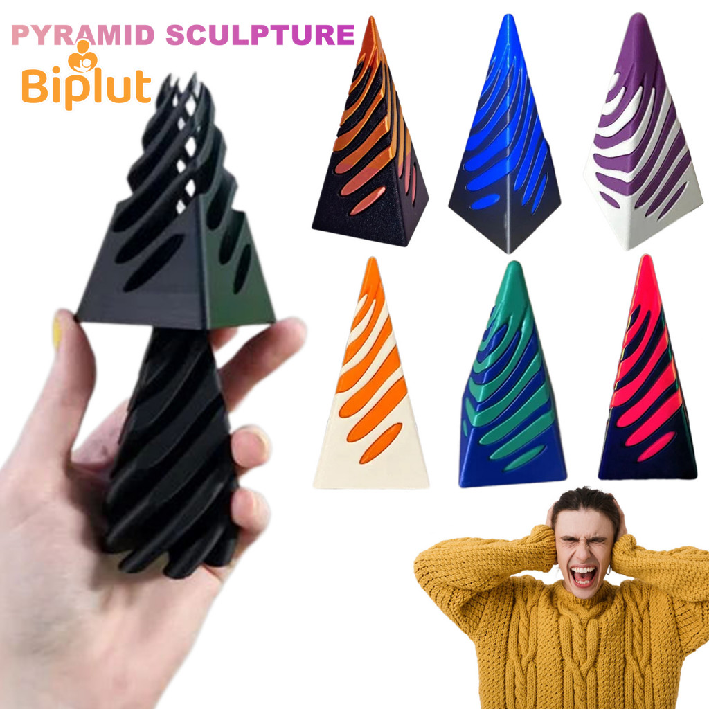 Pyramid Decoration Impossible Pyramid Passthrough Sculpture Handmade ...