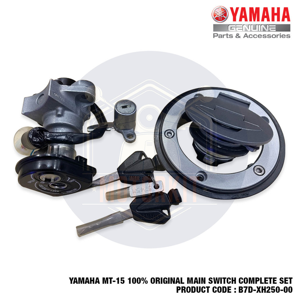 YAMAHA MT-15 MT15 100% ORIGINAL MAIN SWITCH COMPLETE SET KUNCI SET B7D ...