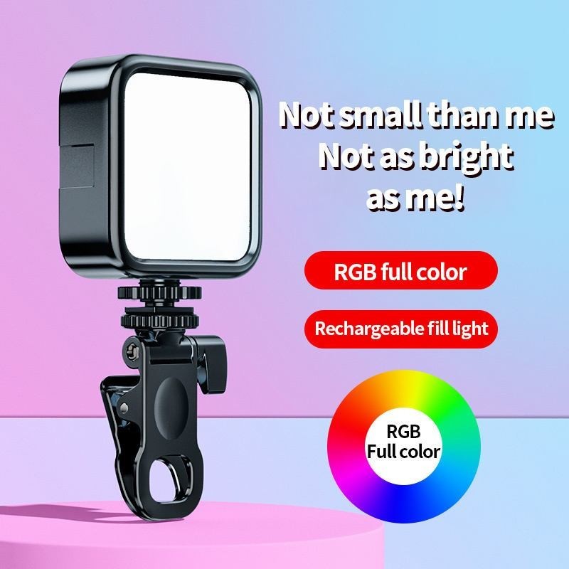 Mini Portable Pocket Photographic Lighting RGB LED Video Light 2000mAh ...
