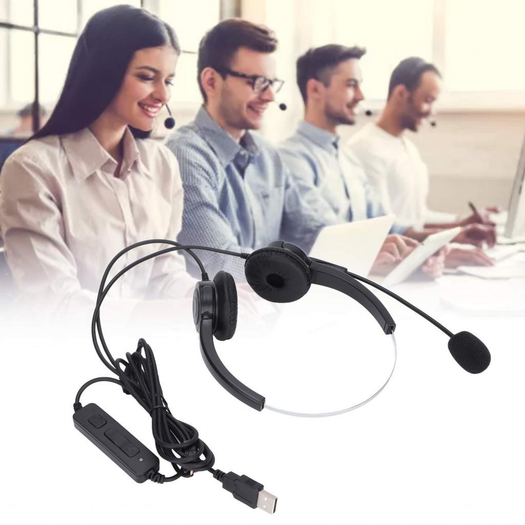 Sudi USB Headset Call Center For Meetings Phone Video Conferencing ...
