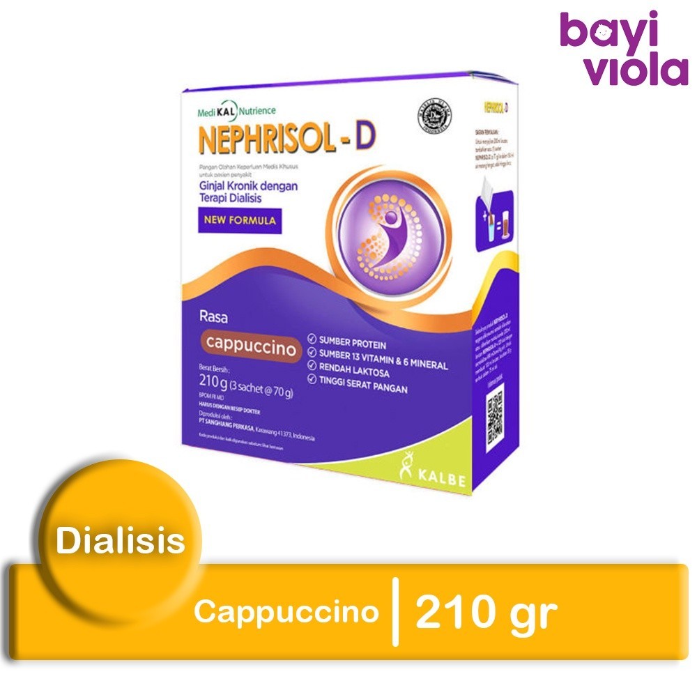Ed May 2025 Nephrisol D Cappuccino 210 gr Dialysis Kidney Milk Free ...