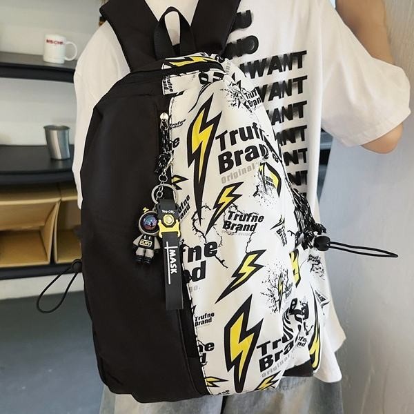 Waterproof Graffiti School Bag Backpack Comic School Bag High School ...