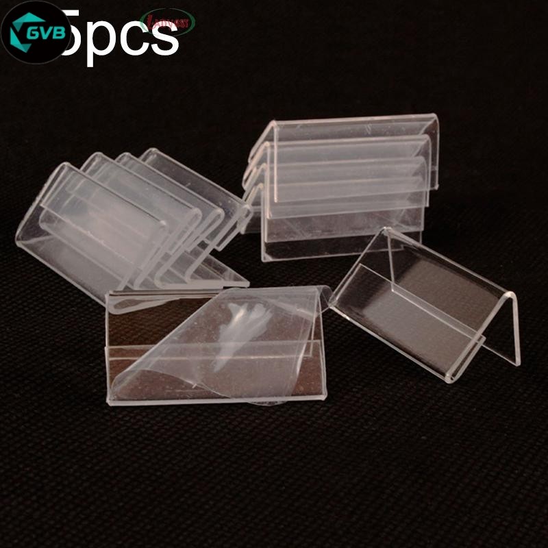 GVB 25pcs Mini Sign Display Holder Price Card Tag Label Counter Top ...