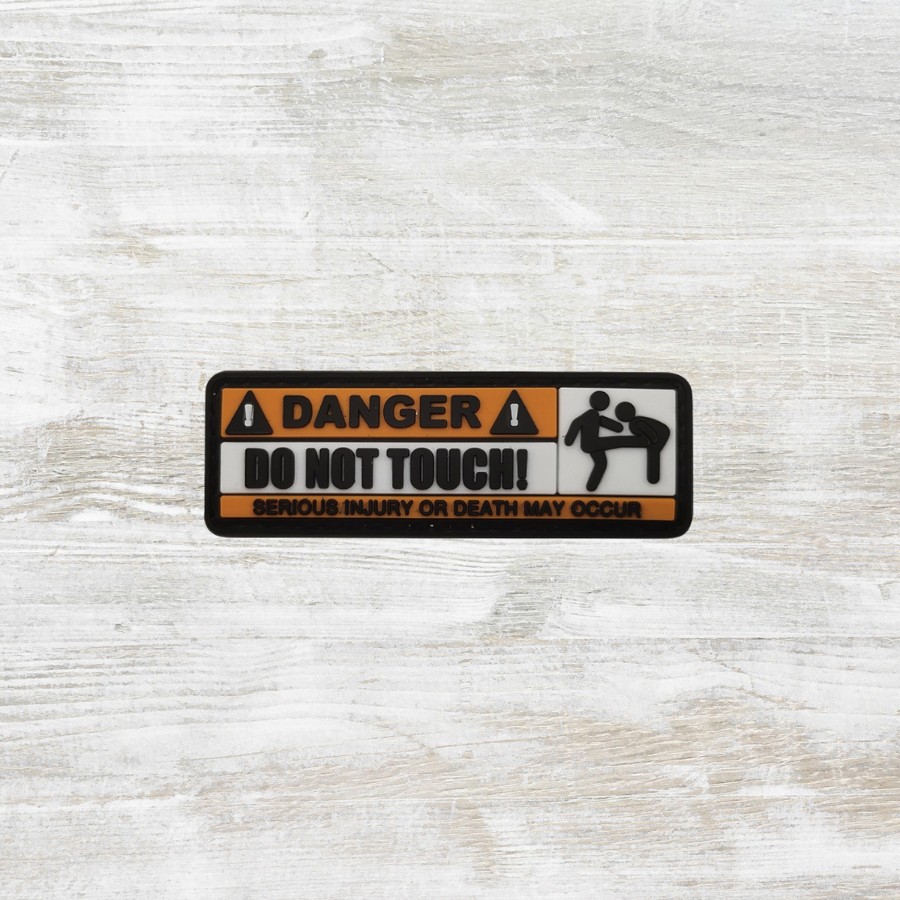 The Meniacc Danger do not touch PVC Velcro Patch | Shopee Malaysia