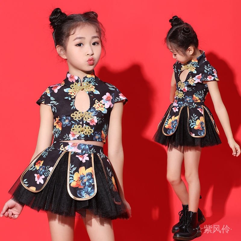 Children's Costume New Style Girls Chinese Style Catwalk Pettiskirt ...