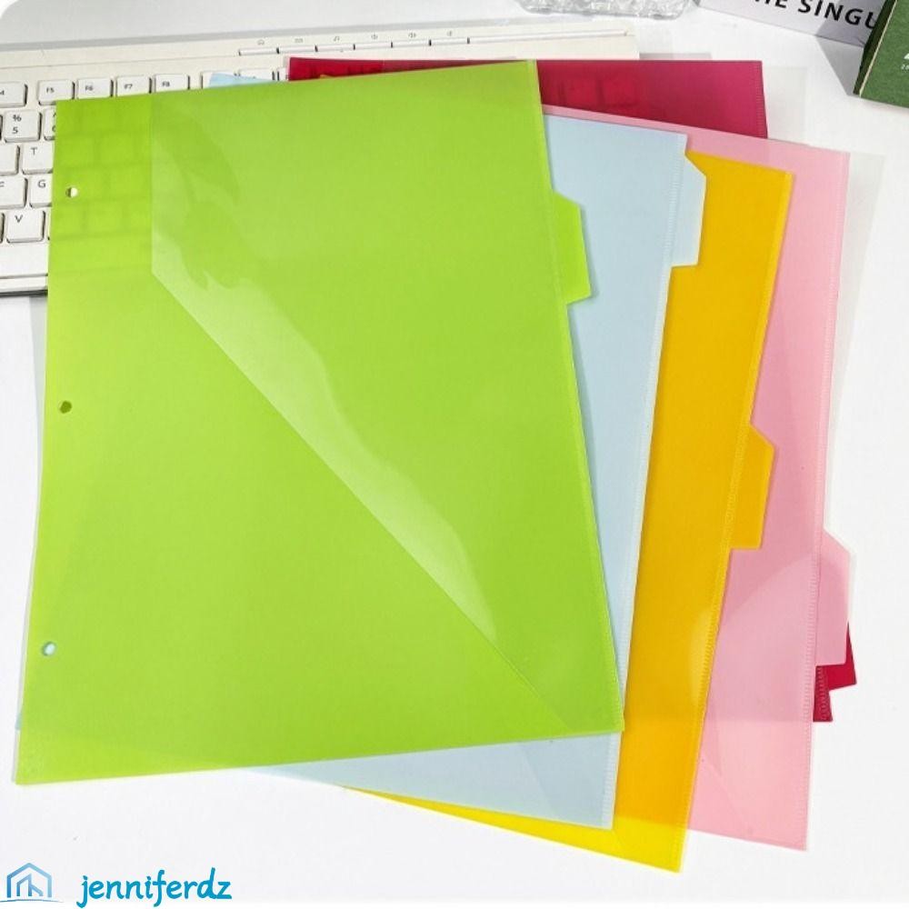 JENNIFERDZ 5Pcs File Folders, Document Organizer with Pockets and Tabs ...