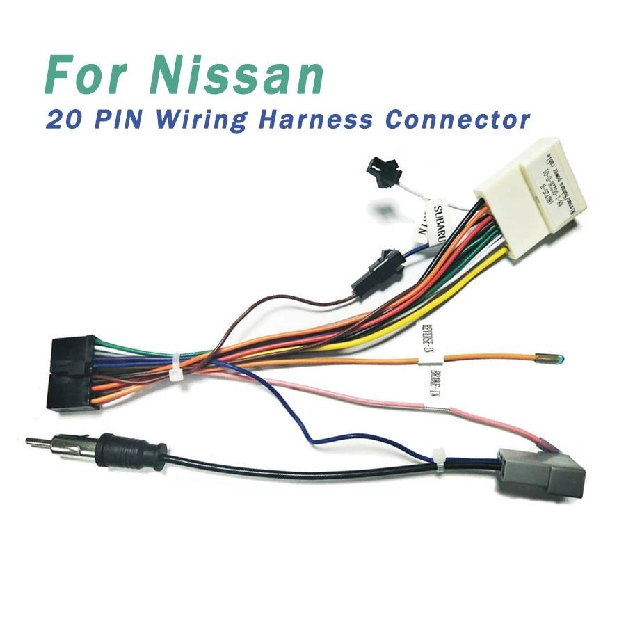 20 PIN Wiring Harness Connector Adapter 1din or 2din Android Power ...