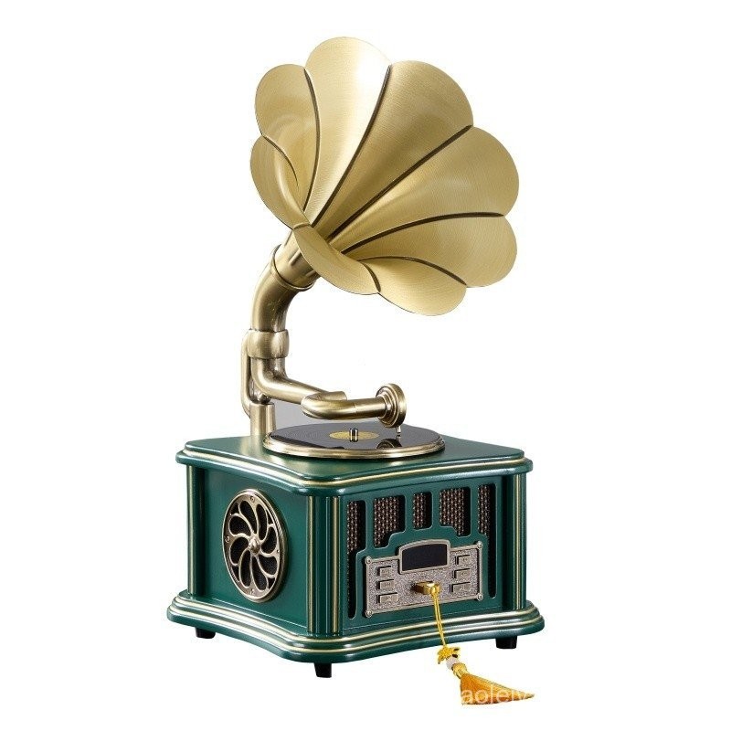 Retro Phonograph European Entry Lux Living Room Decoration Gramophone ...