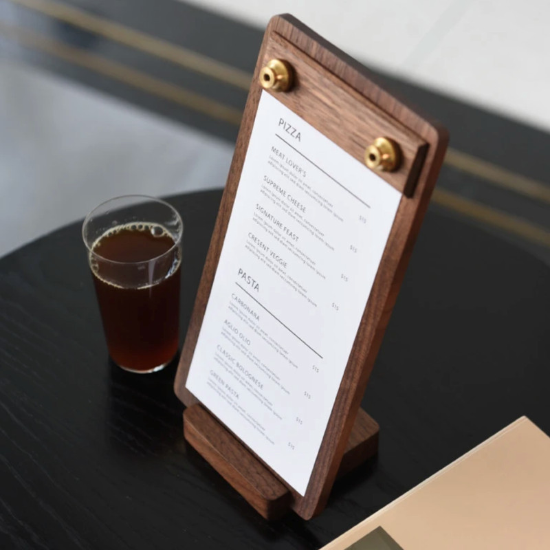 Menu splint vertical desktop a4 price list display board layout ...