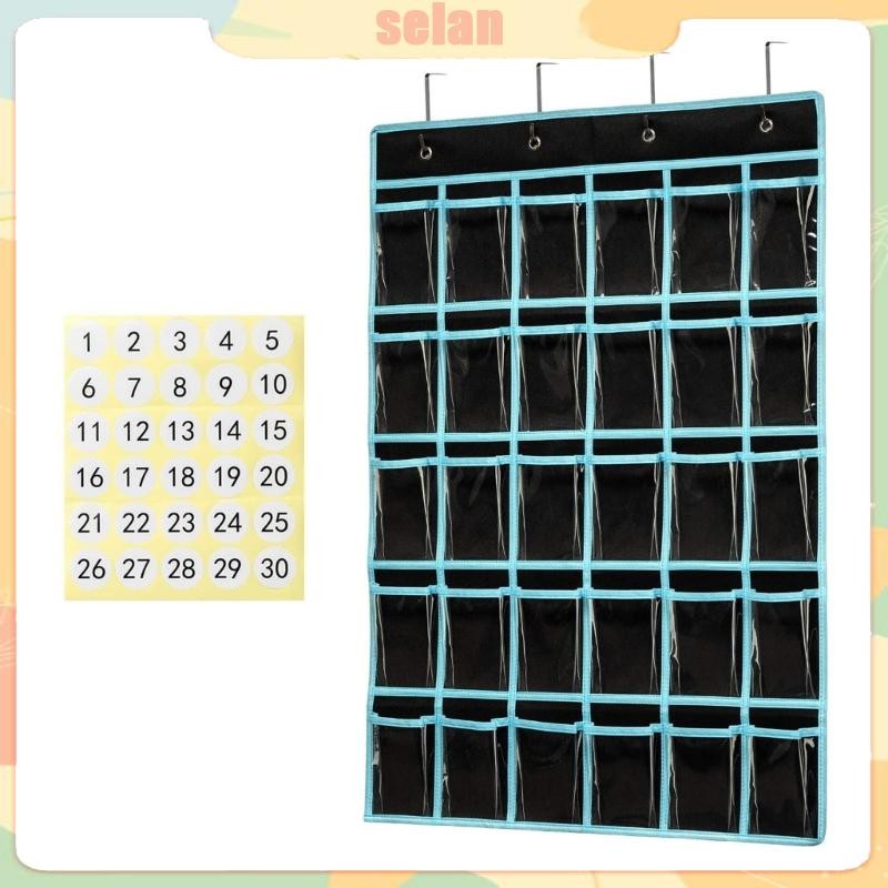 SELAN 30 Pockets Classroom Phone Organizer Classroom Haning Pocket ...