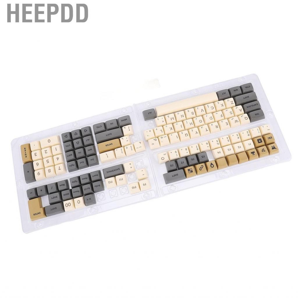 HEEPDD XDA Profile Keycaps 125 Retro PBT Key Cap Cover Set Dye ...