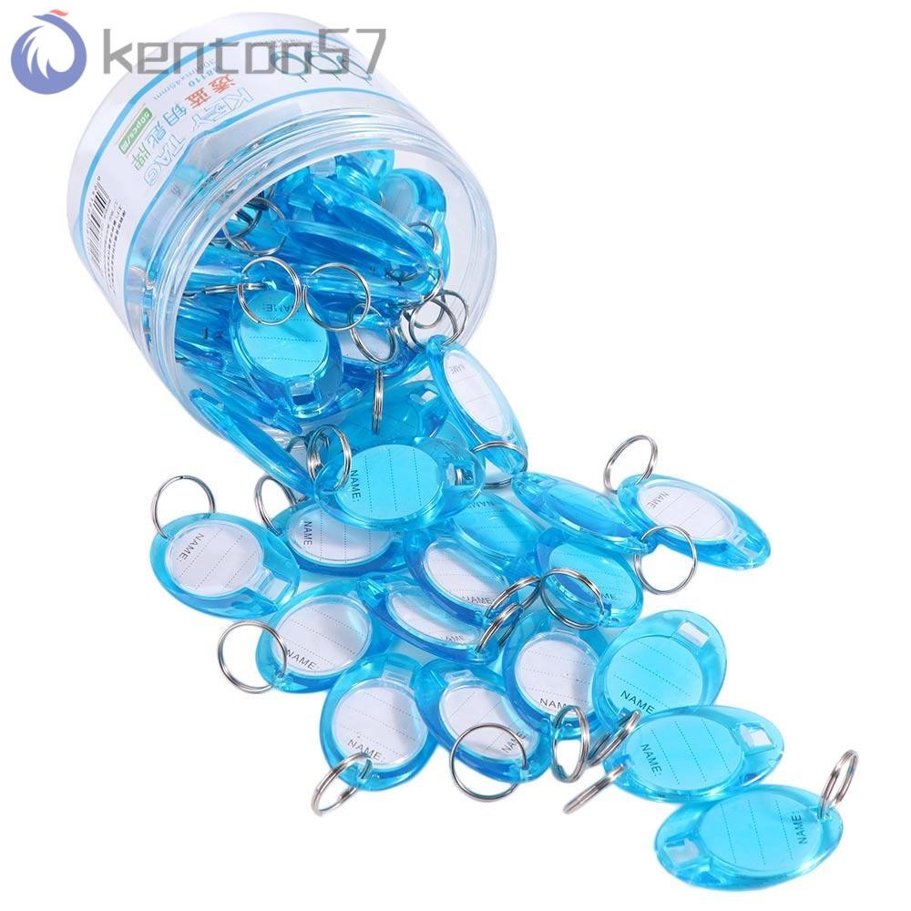 KENTON 50 Pcs Classification Plate Key Tags, Metal Rings ID Label Boxed ...