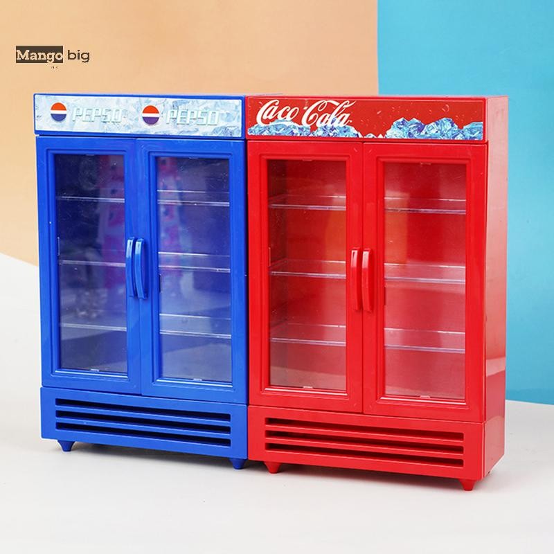 Mangobig 1 Piece Freezer Pretend Play Toy 1:12 Doll House Mini Double ...