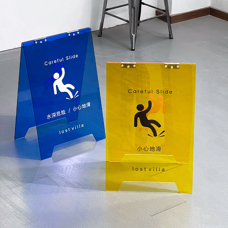 Customized Signboard Display Stand ins Acrylic Floor Stand Triangle ...
