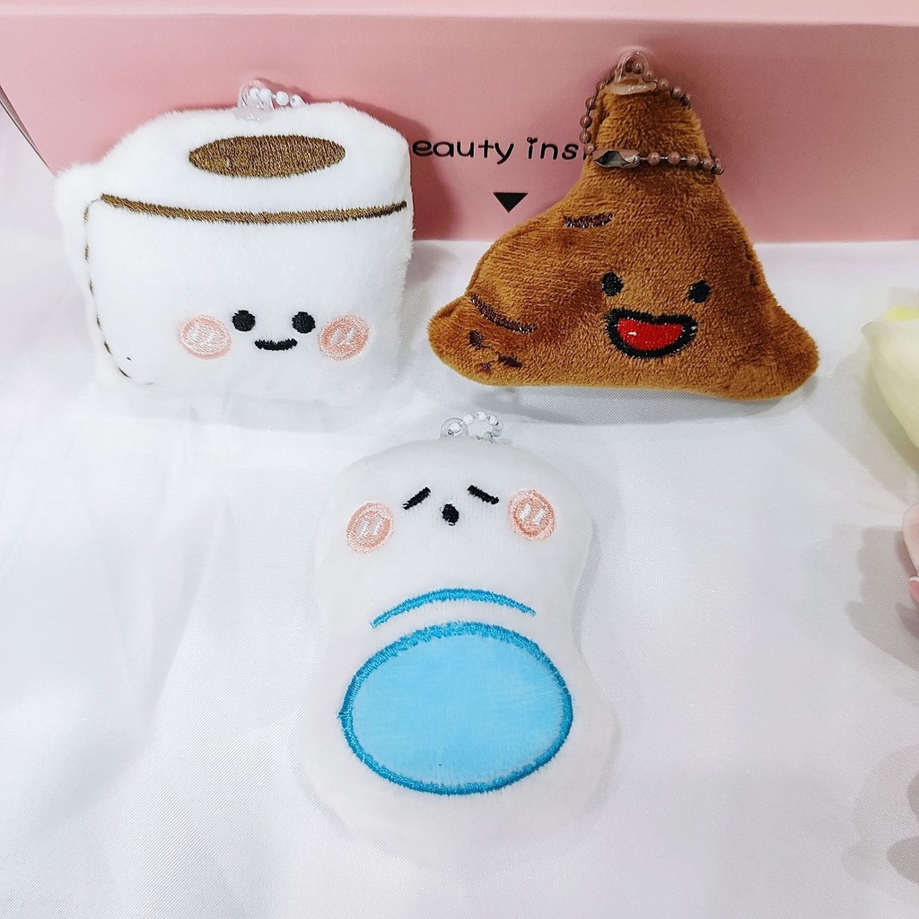Poop Plush Keychain Viral Toilet Buddies Funny Stress Relief Cute Poop ...