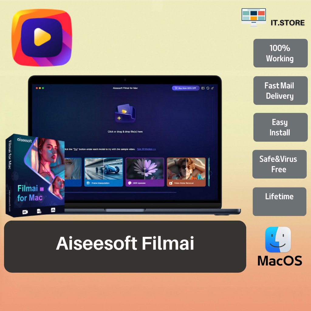 Aiseesoft Filmai MacOS All-in-one video converter & editor with fast ...