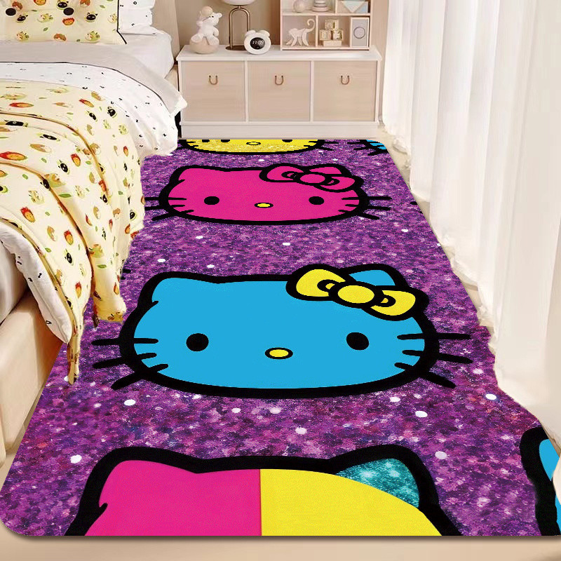 Kitty Cat Combination Carpet Cartoon Cute Foot Mat Comic Carpet Home ...