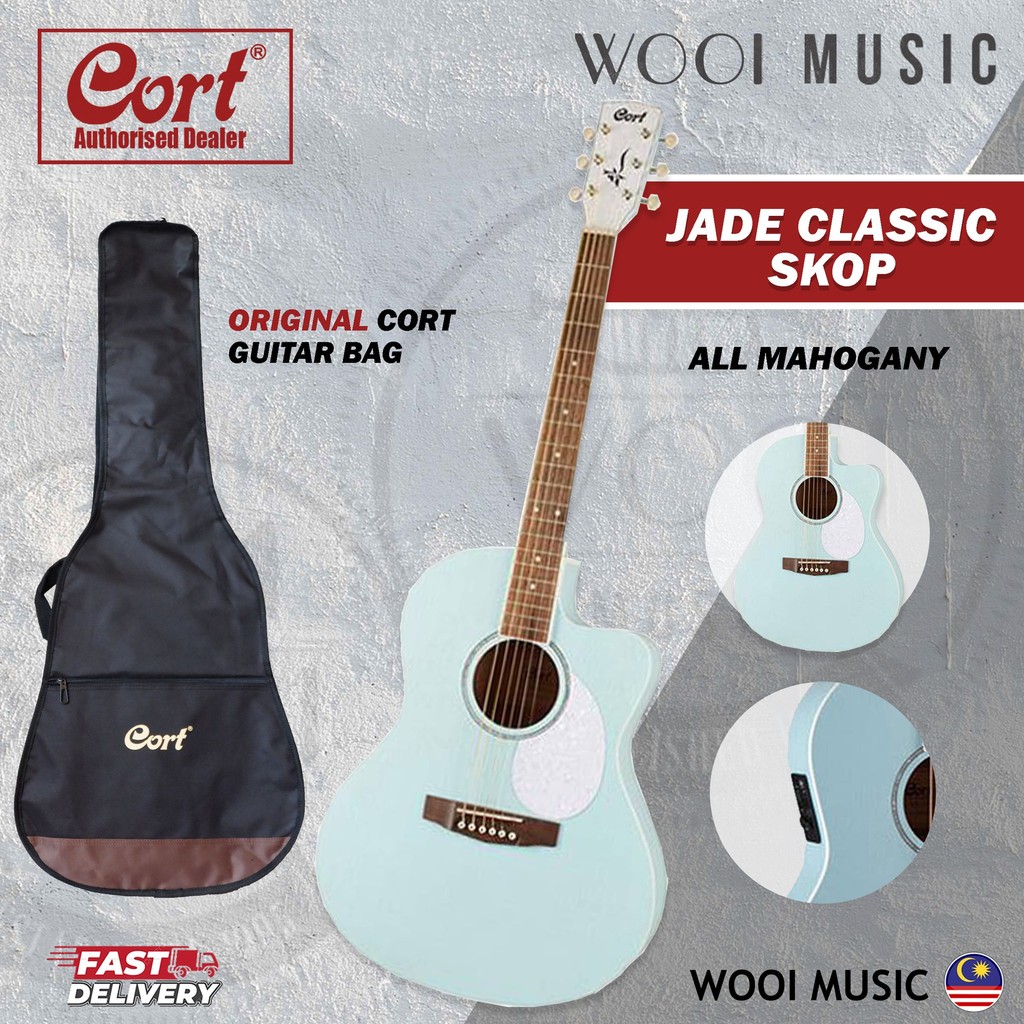 Cort Jade Classic SKOP All Mahogany Body Acoustic Electric Guitar with ...