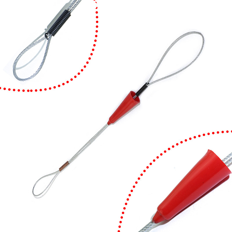 1/5/10/pcs red wire harness cable puller clamp fish roll quick wire ...