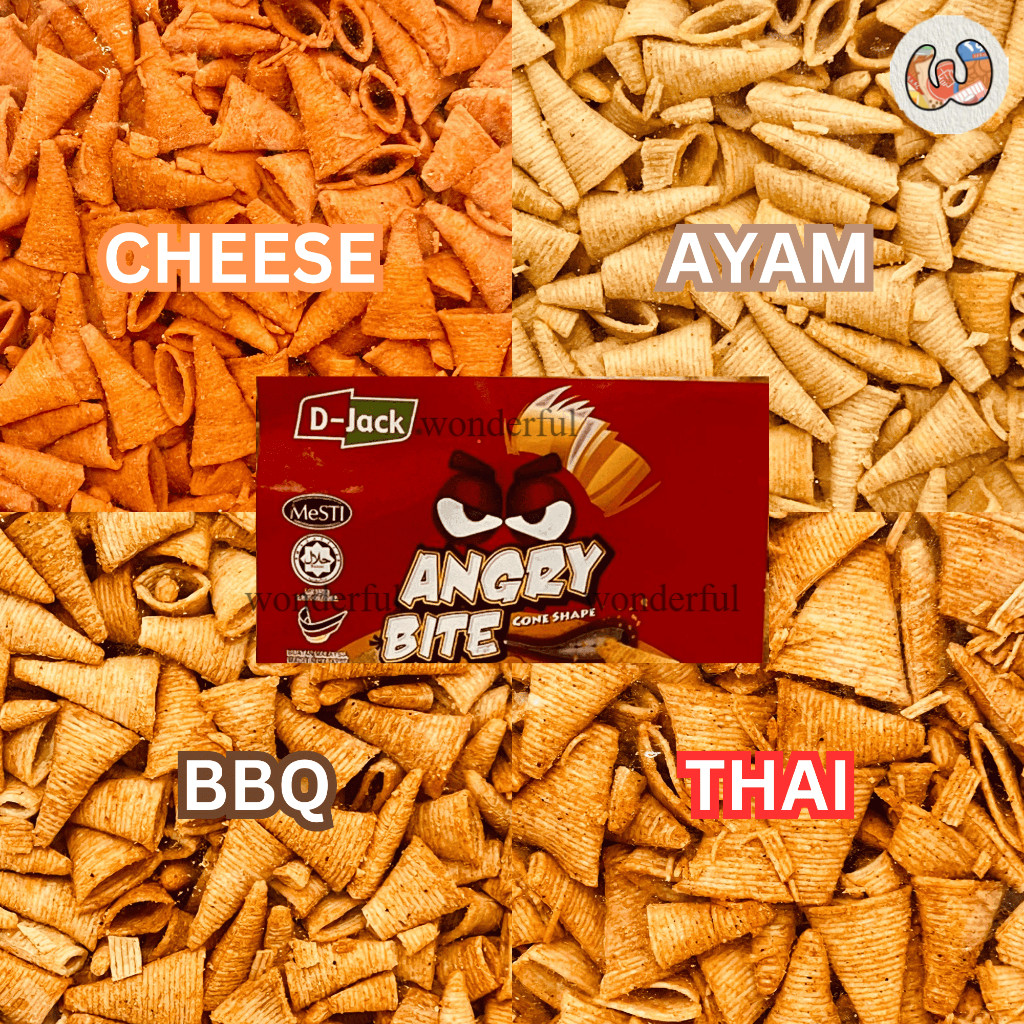 WF D-Jack Angry Bites Snack Cheese / Bbq / Chicken / Cili Manis Thai ...