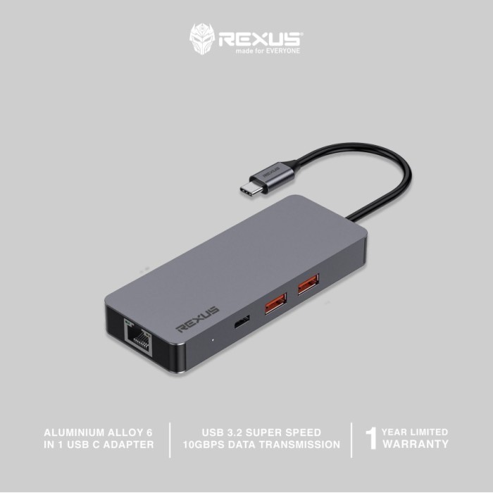 Rexus RXT-601 USB HUB Converter Card Reader Type-C | Shopee Malaysia