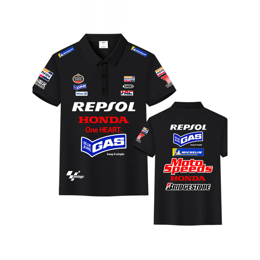 Honda Motorcycle Ice Silk Cotton POLO Shirt Honda Fleet motospeeds ...