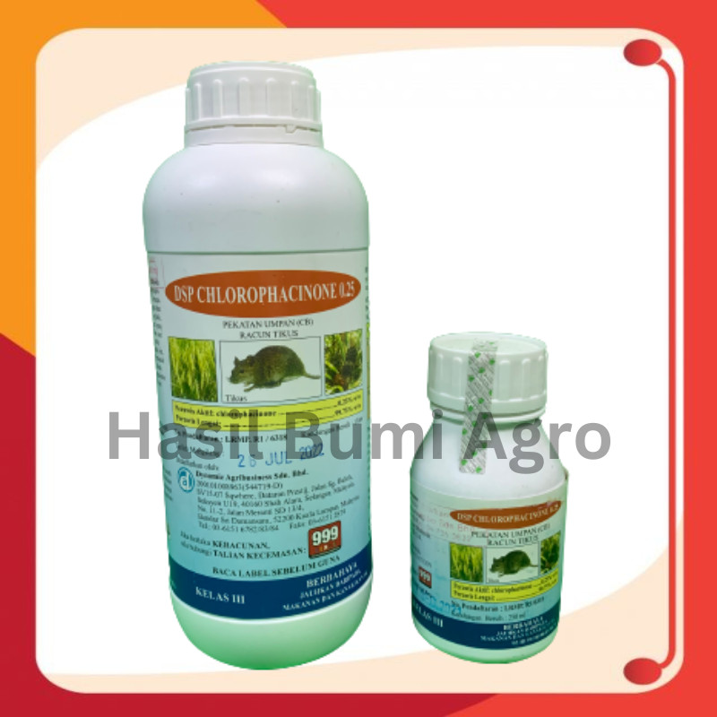 [ORIGINAL] 250ml 1L DSP Chlorophacinone 0.25 DYNAMIC/Minyak Merah/Racun ...