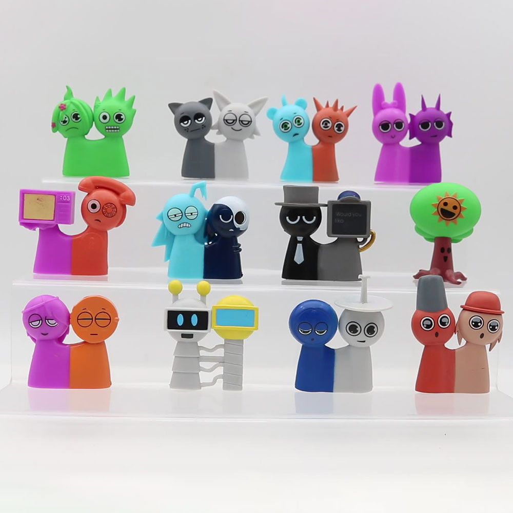 Rhythm Box Sprunki Mutation Siamese Figure Game Doll Toy Collectibles ...