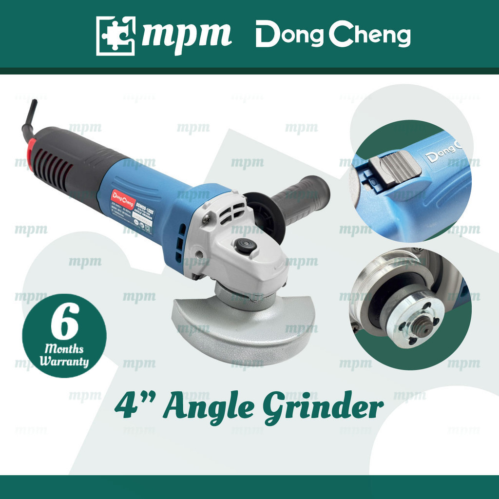 Dong Cheng Angle Grinder 4" 800W Labyrinth Dustproof Mesin Pengisar ...