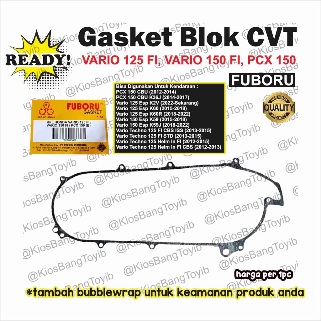 Packing Gasket Block CVT Block Honda Vario 125 FI Vario 150 FI PCX 150 ...