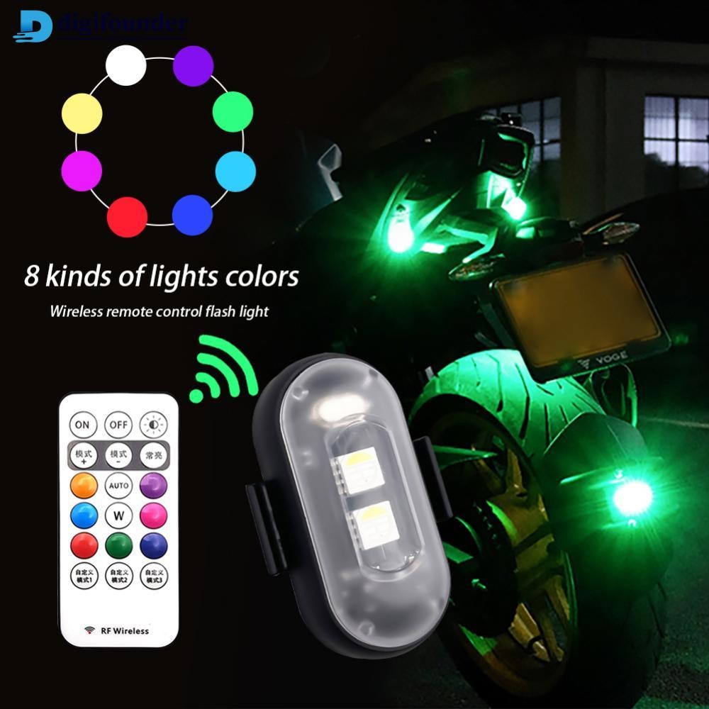 【DGF】 Universal Motorcycle RGB LED Strobe Lights With Controller Signal ...