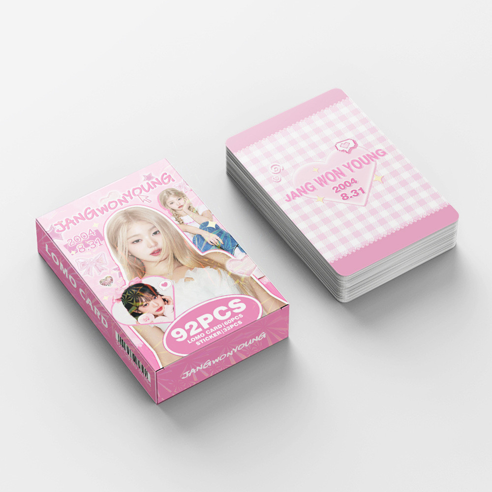92pcs/box IVE Jang Wonyoung EMPATHY REBEL HEART Lomo cards Alive Switch fan club DIVE SCOUT I'VE ...
