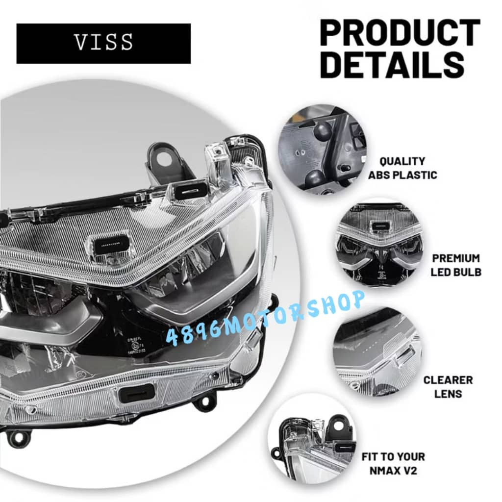 YAMAHA SCOOTER NMAX V2 2020 FRONT LED HEAD LAMP ASSY / FRONT SIGNAL ...