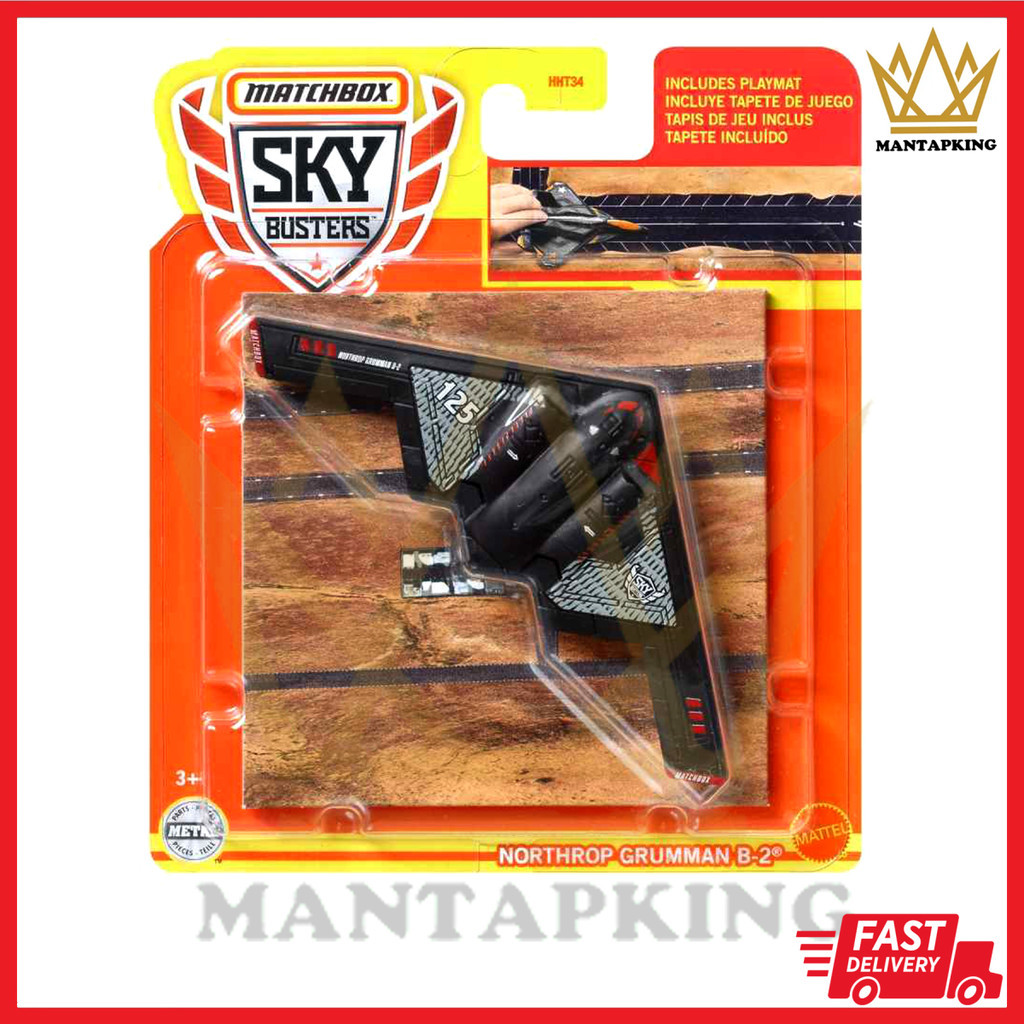 Matchbox Sky Busters 2022 Heavy Bomber Plane - Northrop Grumman B-2 ...