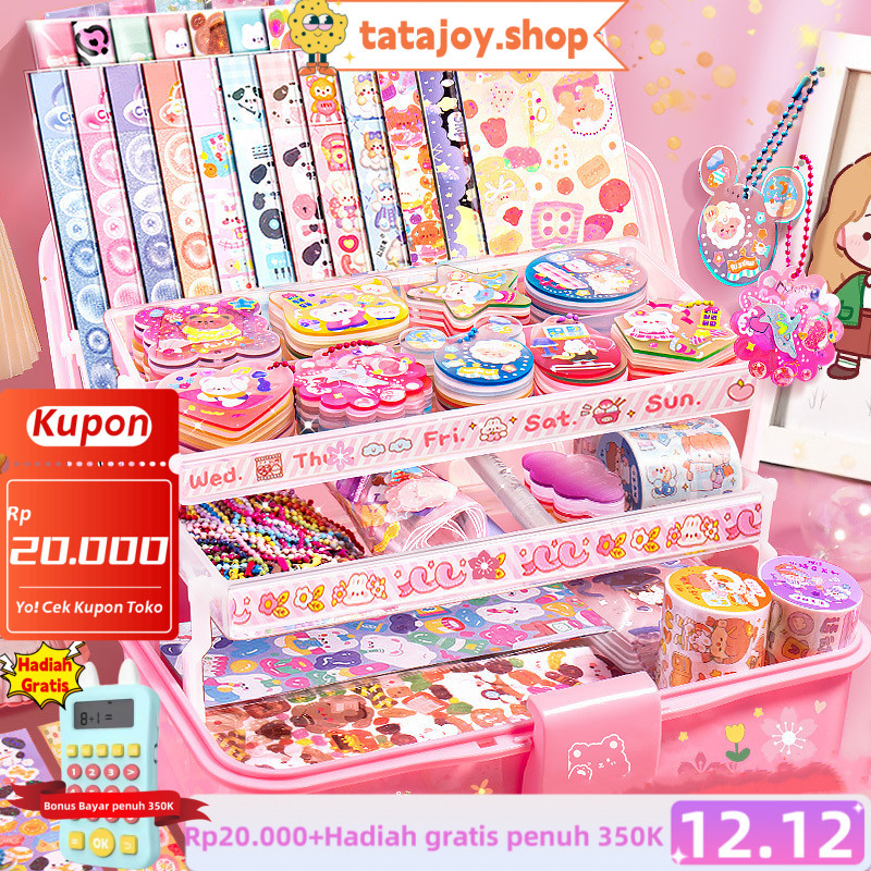 GANTUNGAN Tatajoy Gooka Set DIY Acrylic Keychain Guka Set Card Sticker ...