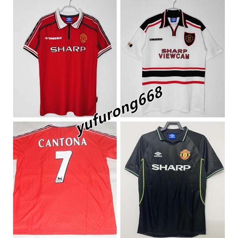 1998/99 Retro MU Vintage Third MU United Away Classic Jersey Retro ...