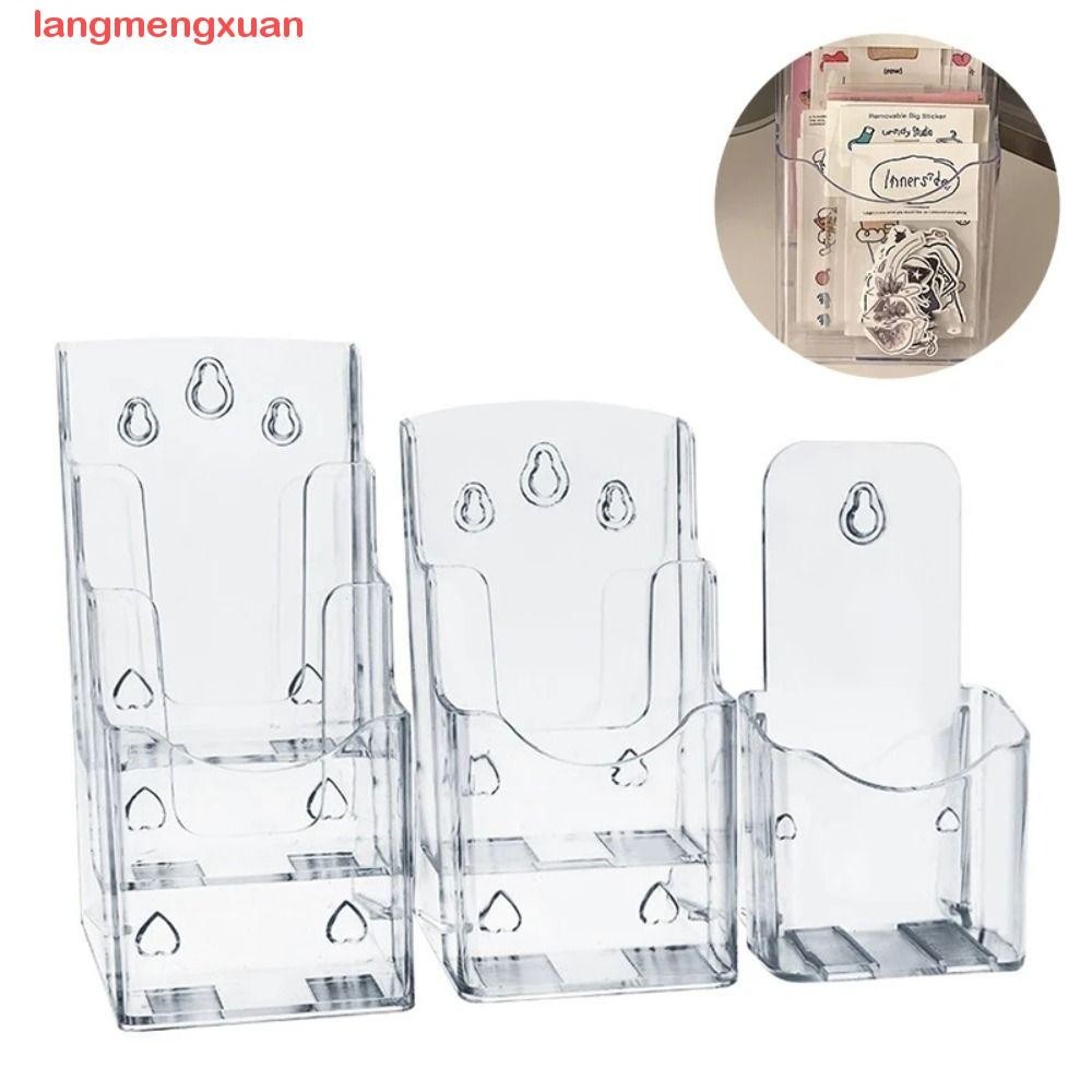 LANGMENGXUAN Layered Rack Storage Box, Desktop Organizer Transparent ...