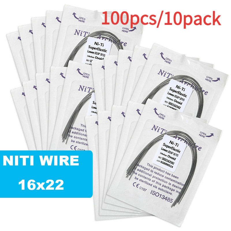 100pcs/10pack Dental Orthodontic Square Wire NITI Nickel Titanium ...