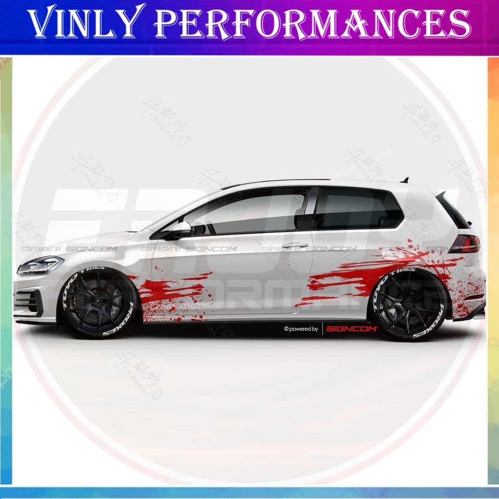 JDM Car Stickers Exterior Details Stickers Car For Volkswagen TSI TCR ...