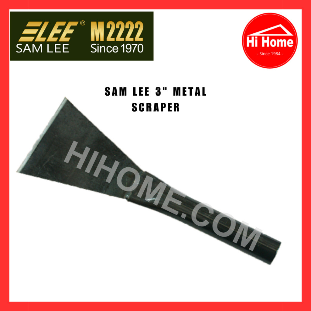 SAMLEE 4" Heavy Duty Black Metal Scraper Wall Paint Putty Knife Scraper ...
