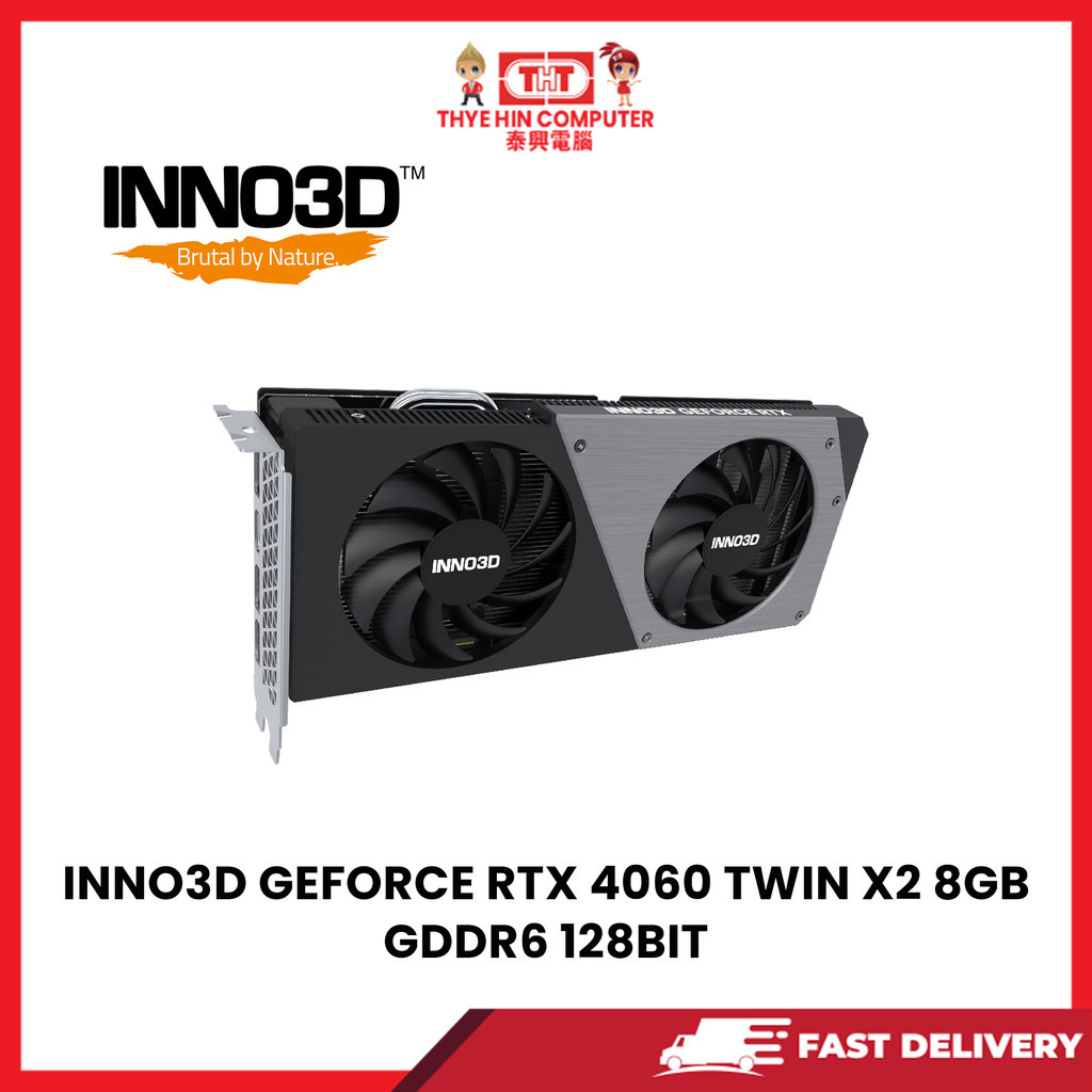 INNO3D GEFORCE RTX 4060 TWIN X2 8GB GDDR6 128BIT | Shopee Malaysia