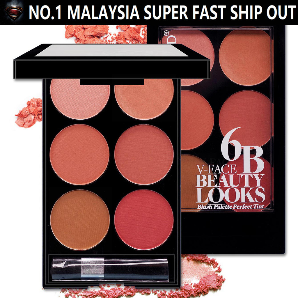 SP 6 Colors Easy Makeup Matte Blush Palette Natural Three-Dimensional ...