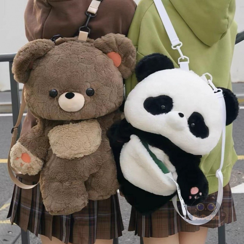 🐻Fast Shipping🐻Tik Tok Hot-selling Panda Backpack 熊猫背包💓Cartoon Love ...