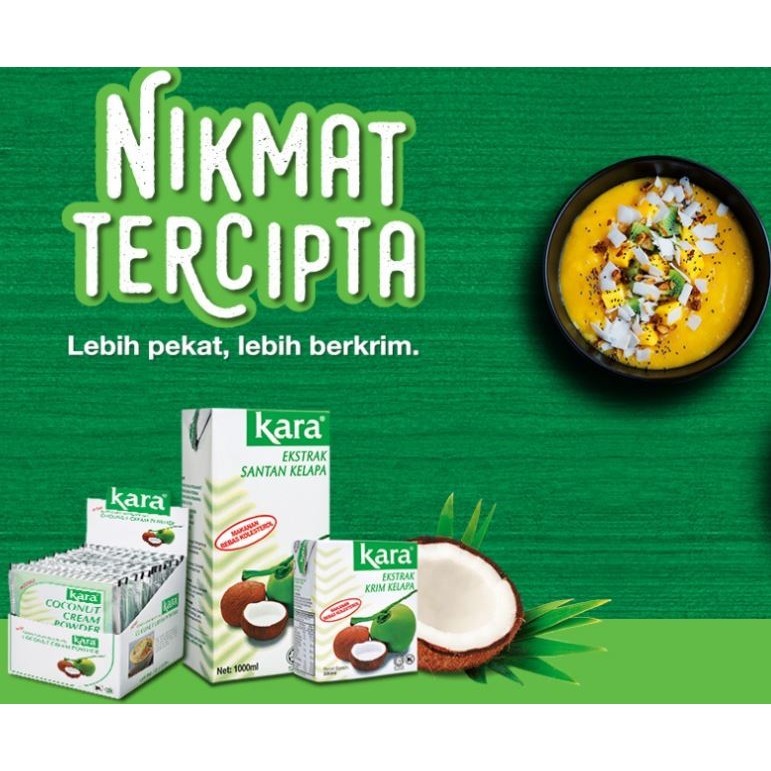 KARA Coconut Milk Powder 50g & Kara Coconut Cream 65ml ( Kara Brand ...