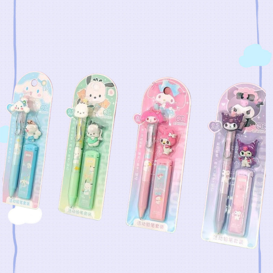 New Style 8849 Mechanical Pencil Set Lead Eraser Combination Set Pencil ...