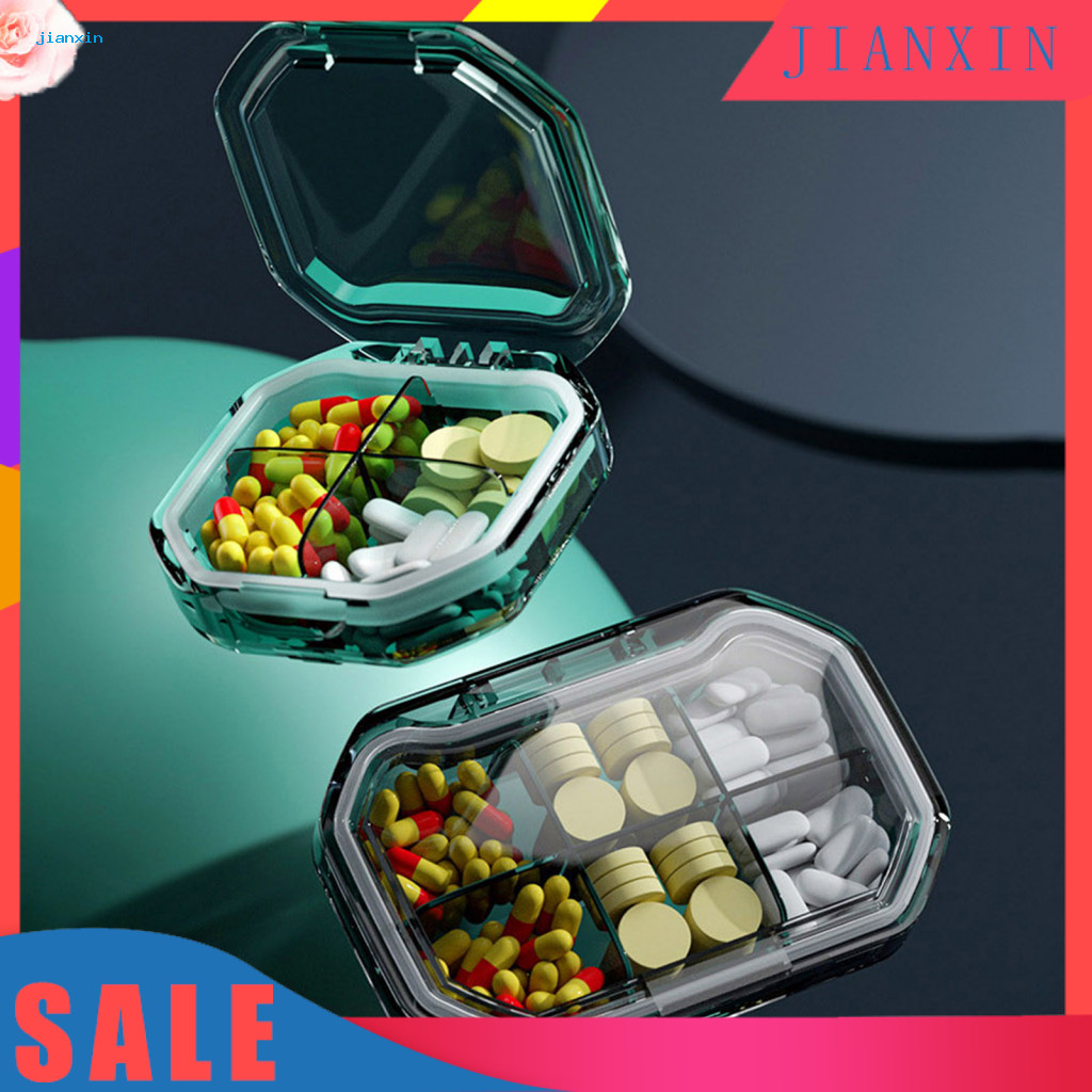 Compact Pill Organizer Travel-friendly Pill Container Portable 7-day ...