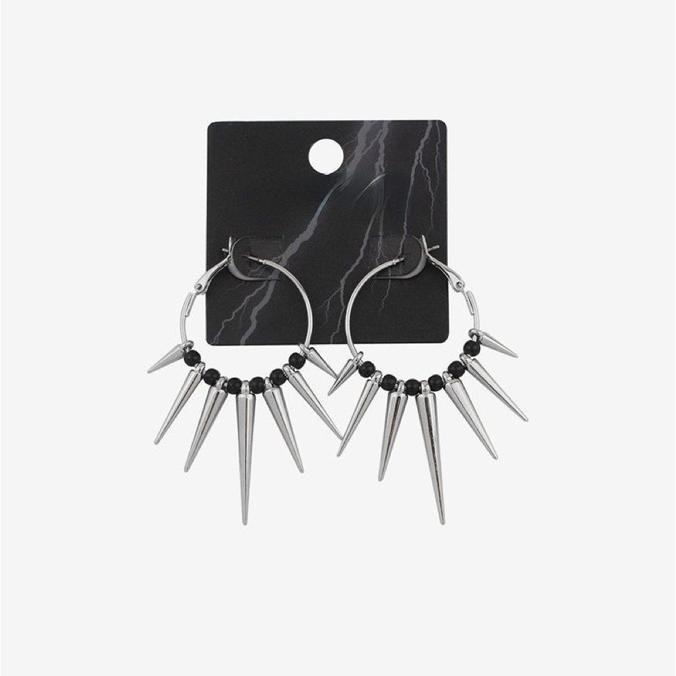 Punk Unique Dark Thorn Earrings Trendy Cool Matching Pointed Tapered ...