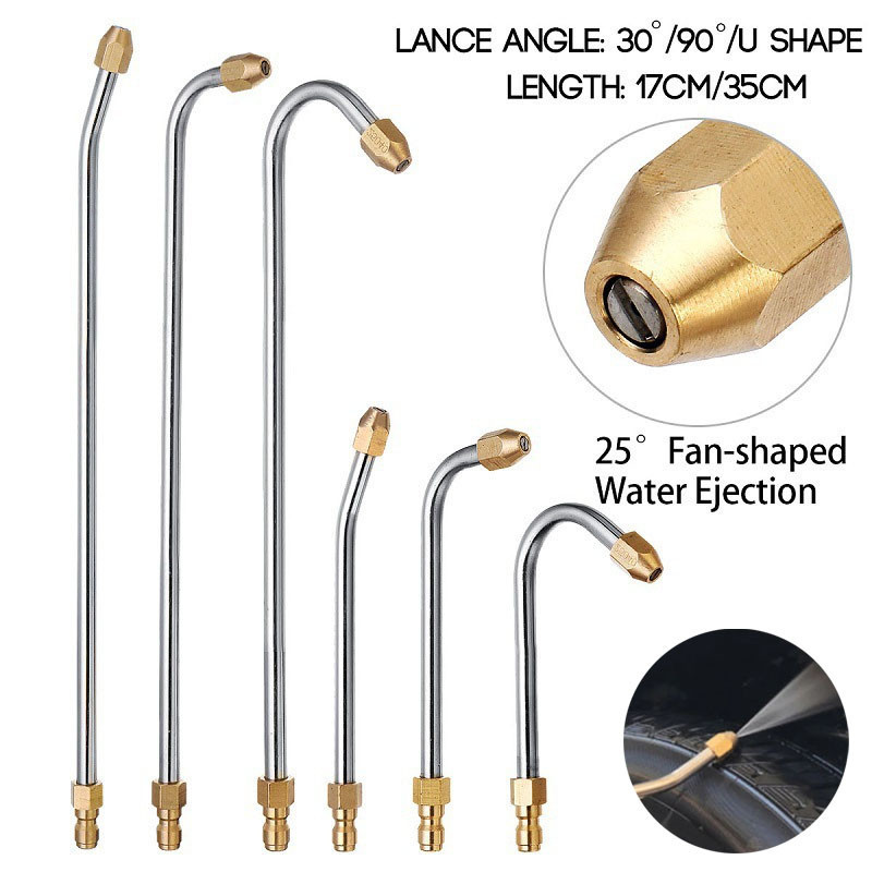 30°/45 /90° High Pressure Power Water Extension Spray Wand Nozzle 1/4 ...