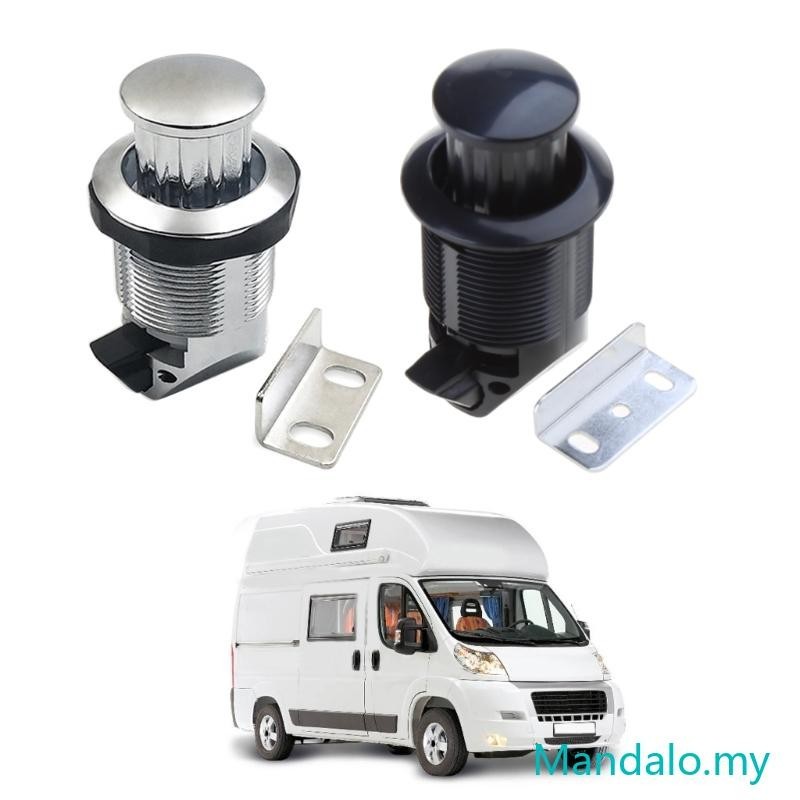 MEET RVs Cabinet Mini Push Button Latches Locks Catch Door Knobs Gold ...